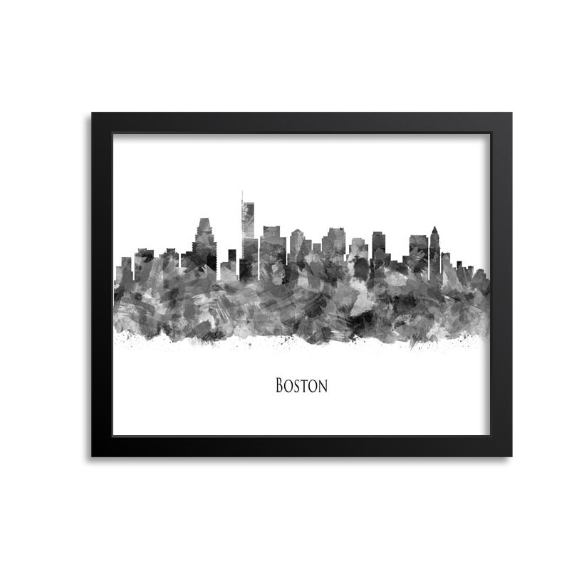 Boston Skyline Painting Art Print – Print A Patent