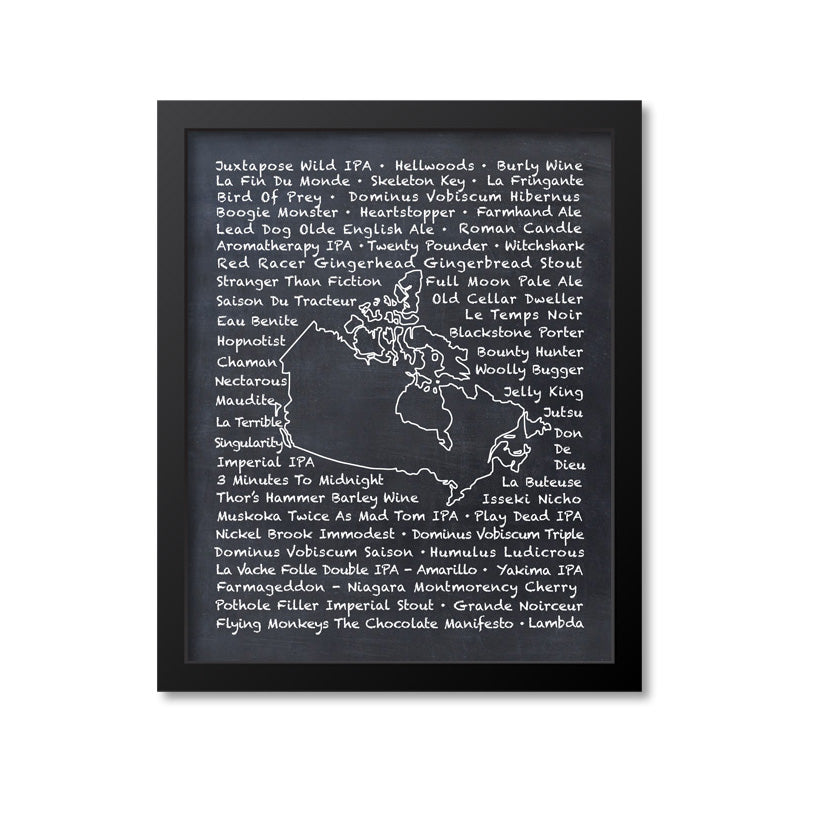 Canada Beer Map Art Print – Print A Patent