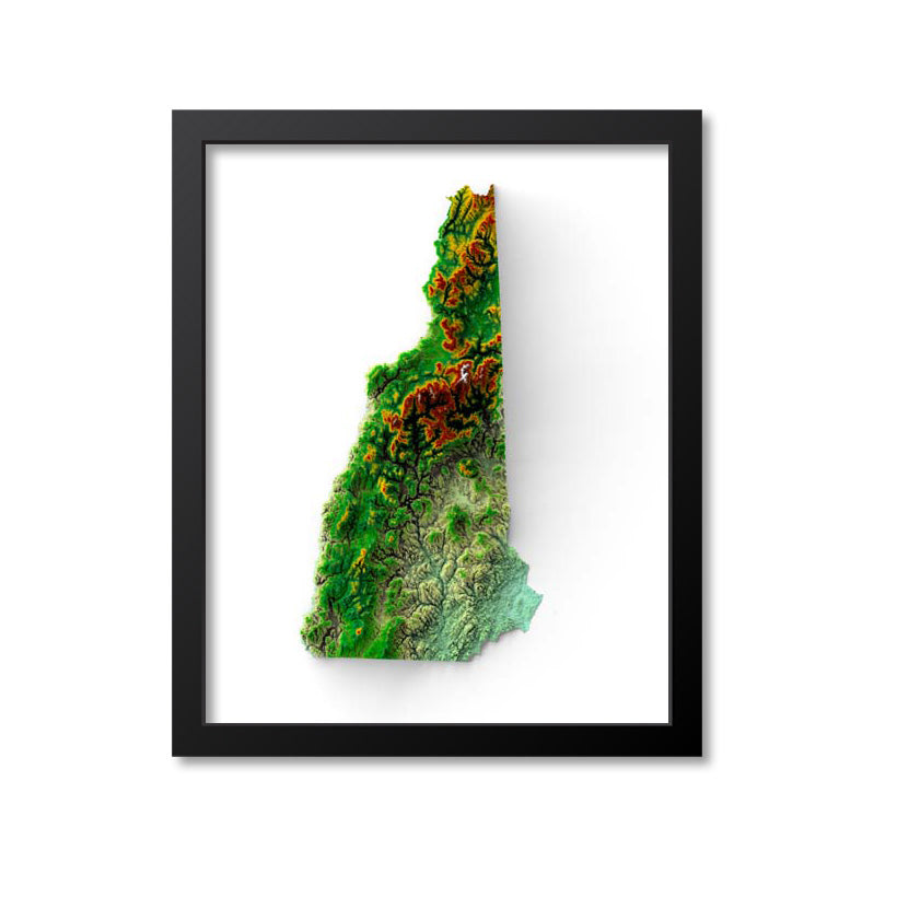 New Hampshire Elevation Map Cannon Mountain, New Hampshire TOPO Series