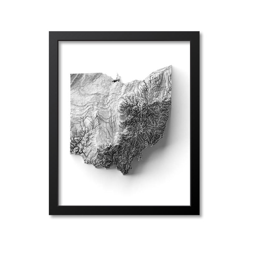 Ohio Elevation Map