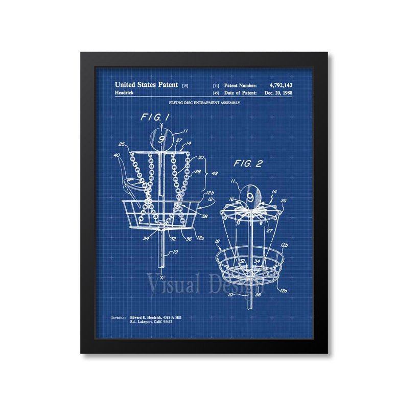 Disc Golf Patent Print – Print A Patent