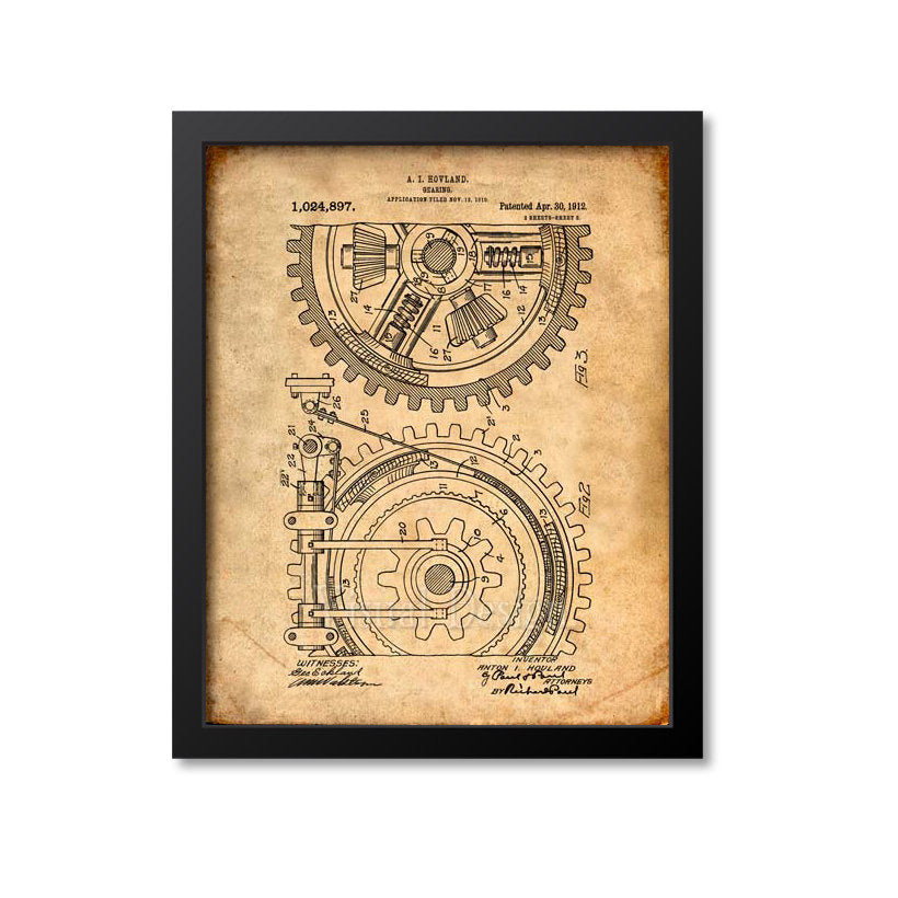 Gears Patent Print – Print A Patent