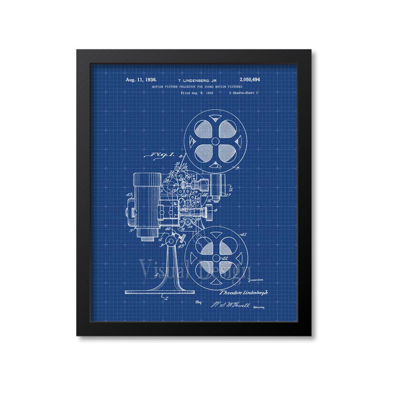 Motion Picture Projector Patent Print – Print A Patent